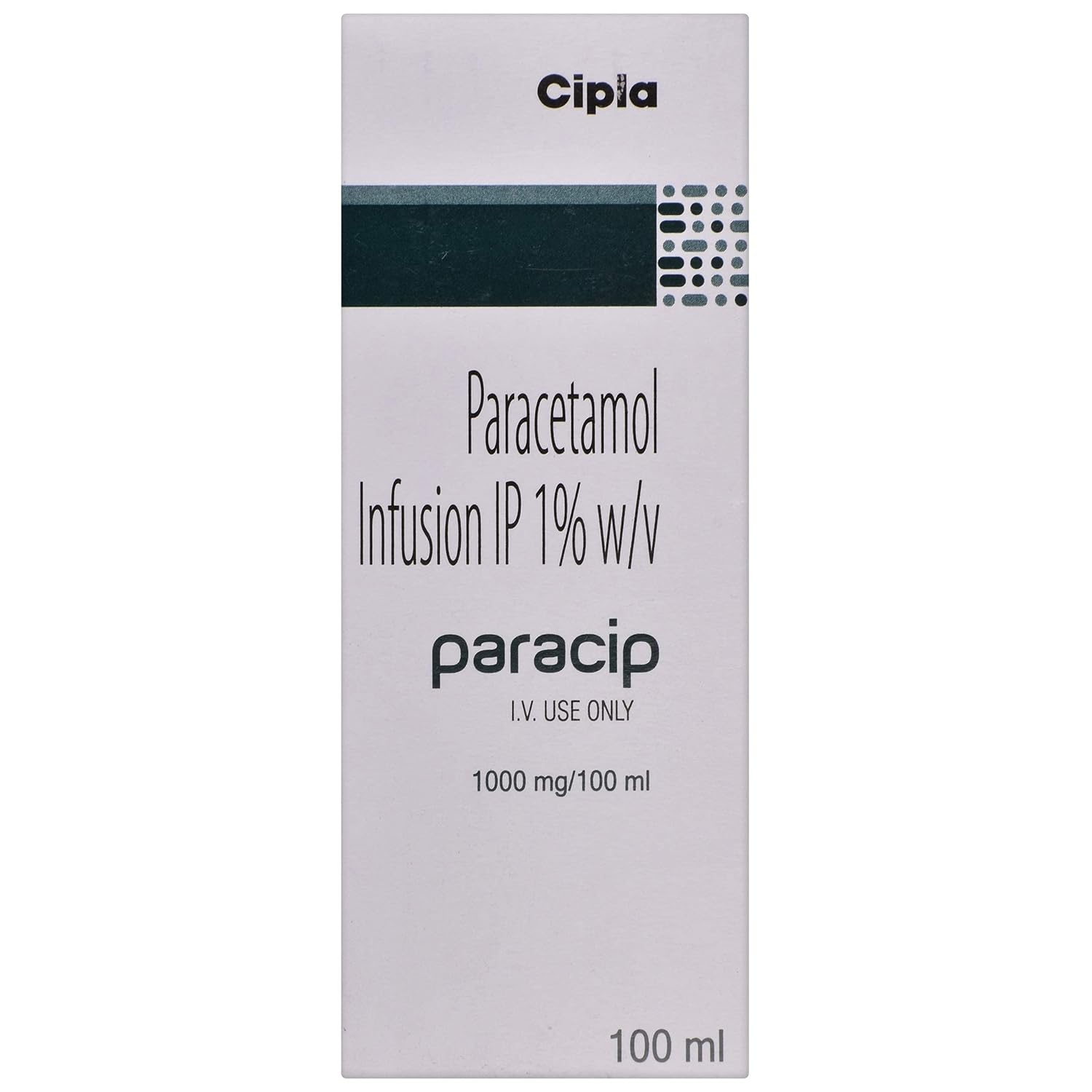 Paracip 1000mg/100ml - Pack of 100 ml Infusion : Amazon.in: Health ...