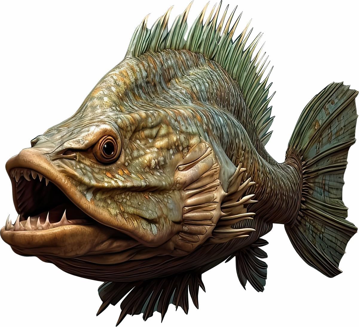 Amazon.com - Prehistoric Beautiful Fish Decal | Fishing Decal for Boat ...