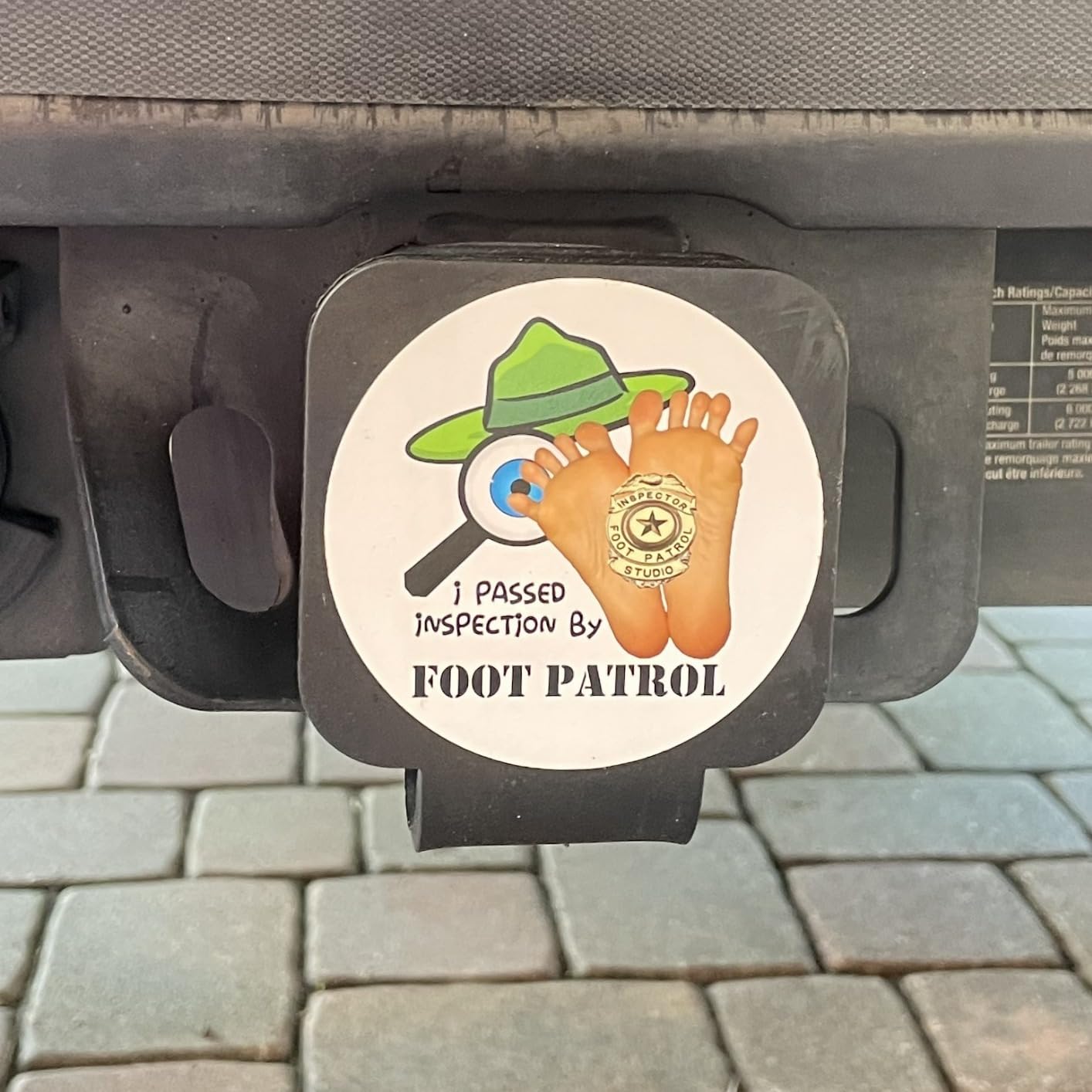 Amazon.com: 4PCS Trailer Hitch with a 2 Inch Rubber Cover Cap for Class ...