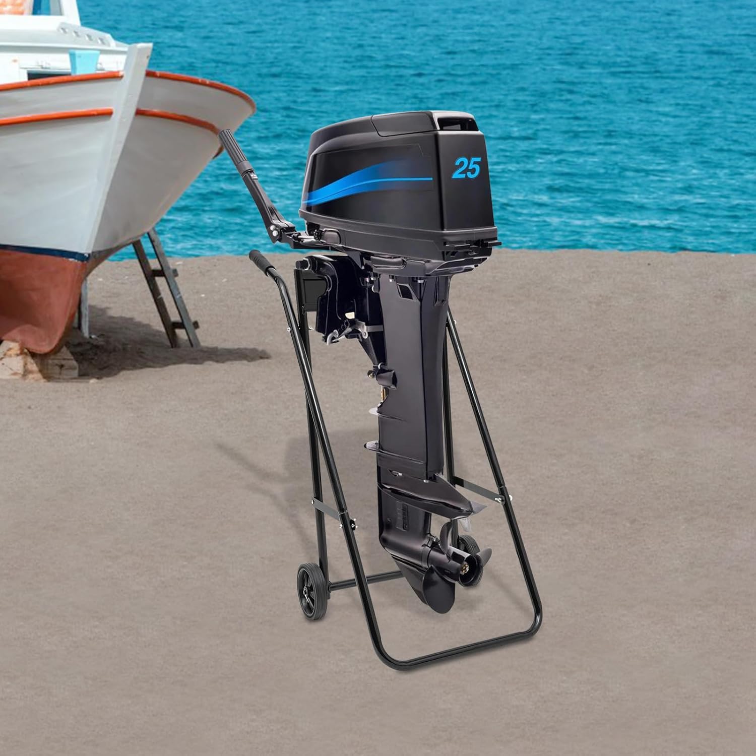 Outboard Motor Trolley Carrier Cart,Outboard Boat Motor Cart, Foldable ...