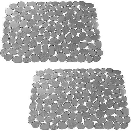 Amazon.com: Yiter Sink Mat, 2Pcs Adjustable PVC Pebble Sink Protector ...