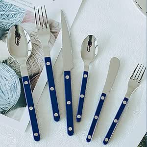 Amazon.com | 24 Pcs Silverware set for 4 Durable 18/10 Stainless Steel ...