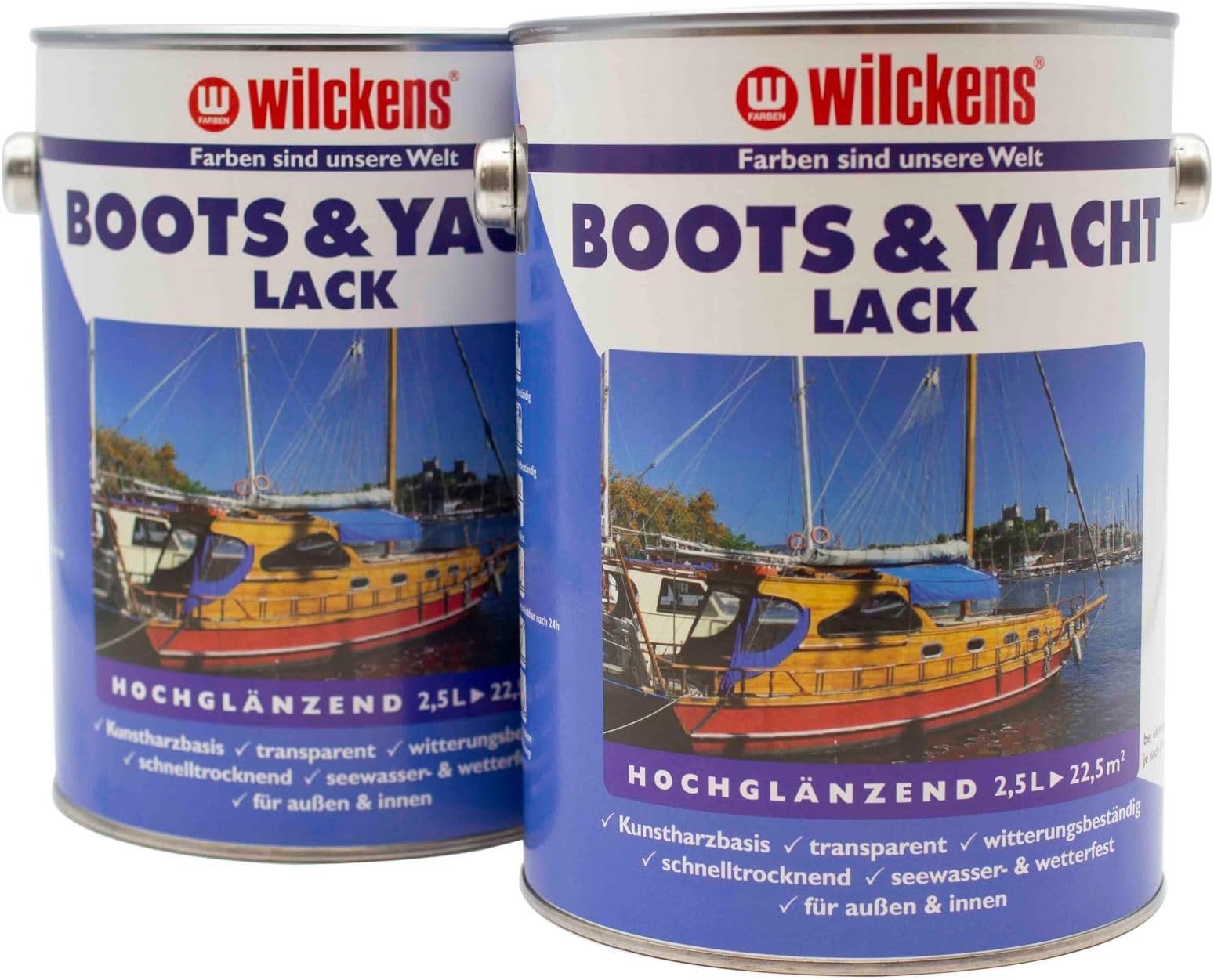 Lausitzer Farbwerke Bootslack traditioneller Yachtlack für Holz und Metall Bootsfarbe ...