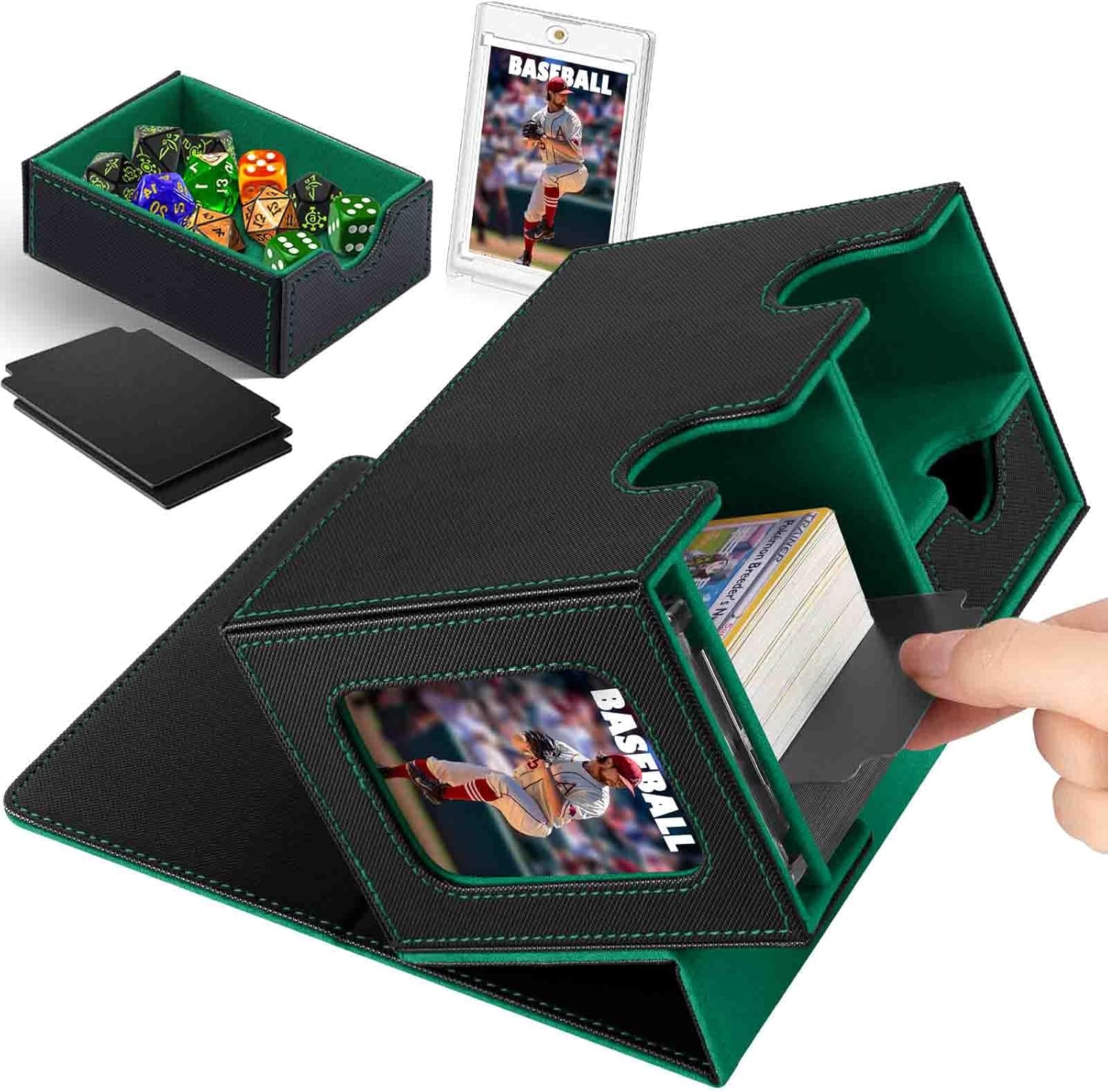 Amazon.com: VAFOFO Card Deck Case for MTG Commander Magic Deck Case ...