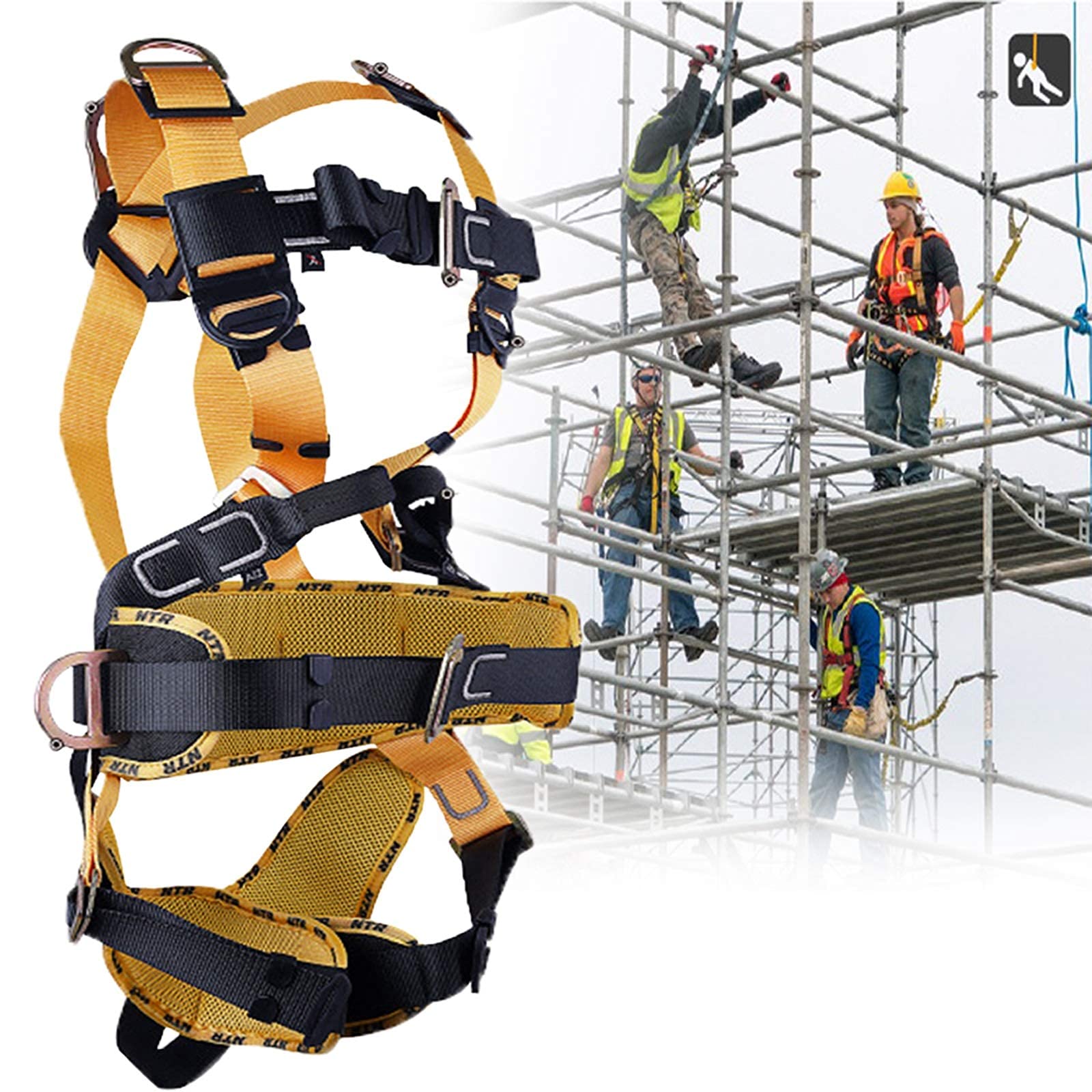 Buy Safety Harness Kit, Safety Fall Arrest Belt, 5-point Safety Harness ...