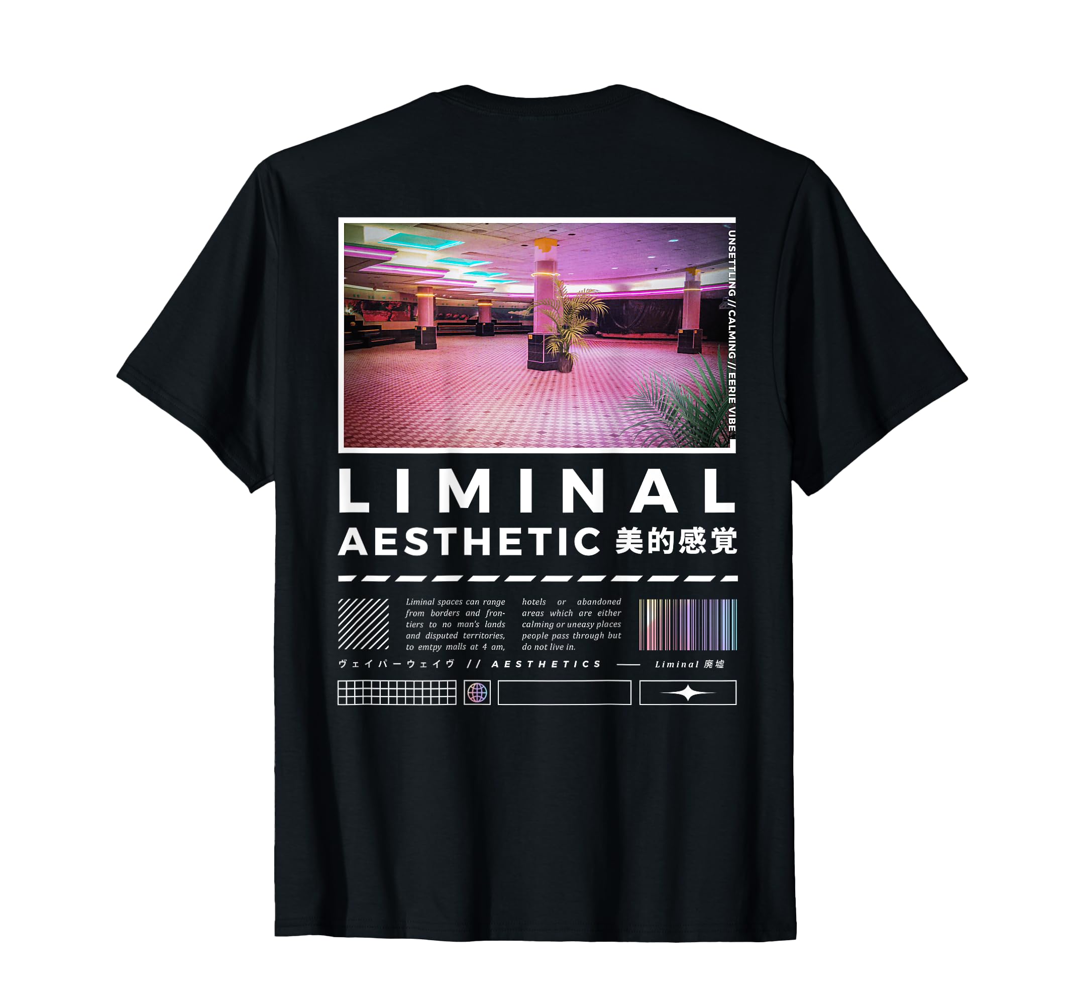 Amazon.com: Liminal Spaces (BackPrint) Vaporwave Backrooms Pastel Goth ...