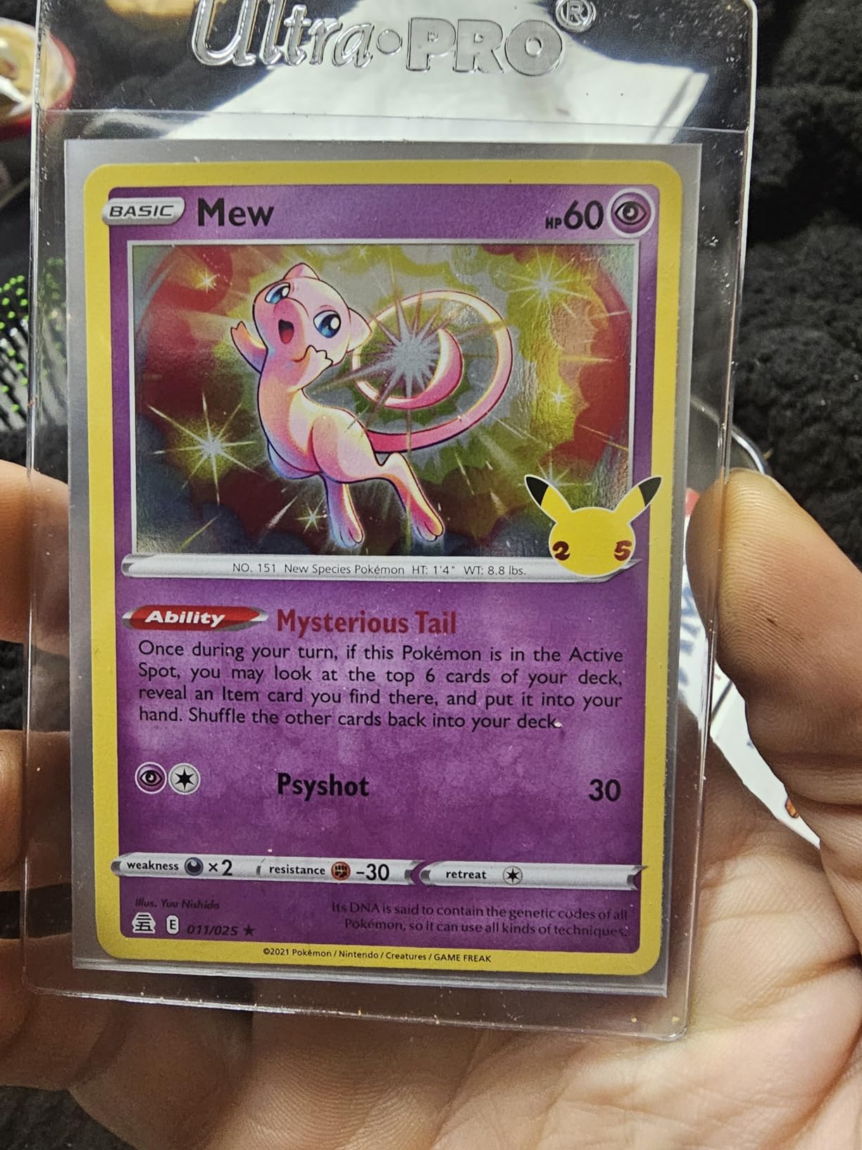 Amazon.com: Mew - 011/025 - Holo Rare : Toys & Games
