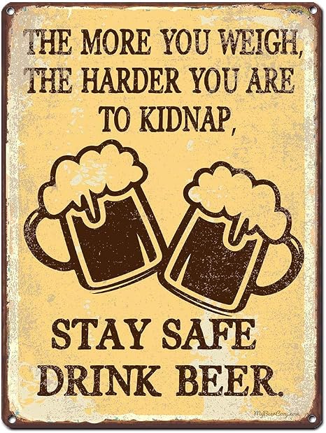 Amazon.com: The More You Weigh, the Harder You are to Kidnap. Stay Safe ...