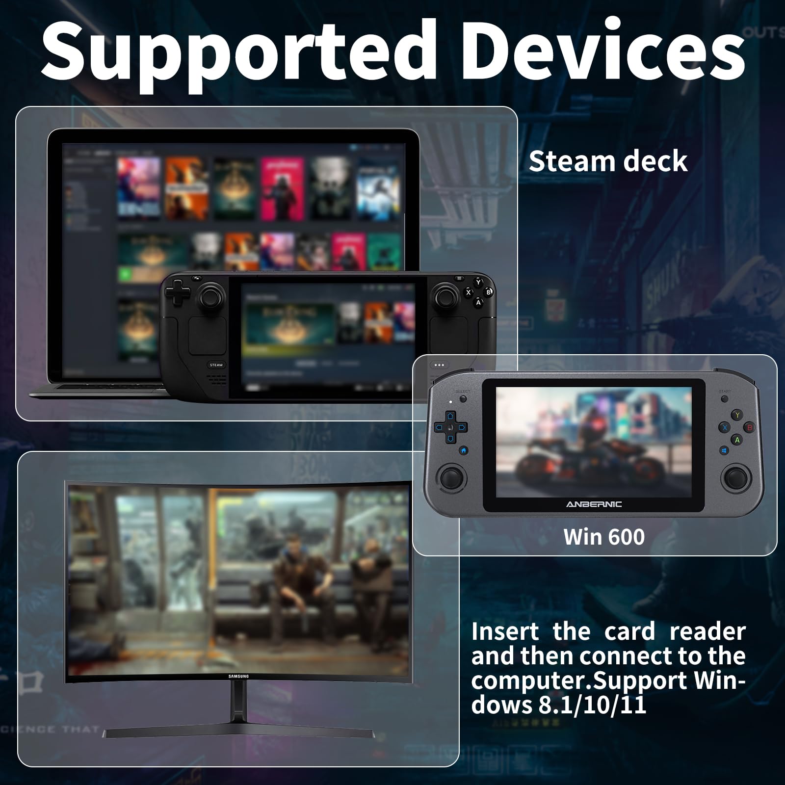 Snapklik.com : Retro Game Card For Steam Deck/Win 600 256G, 43552 Video ...