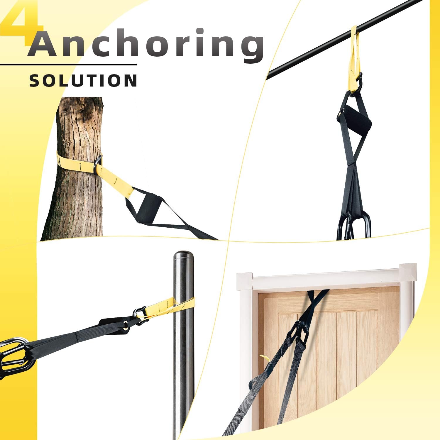 OYE Suspension Trainer Kit Training Straps System Adjustable Fitness ...