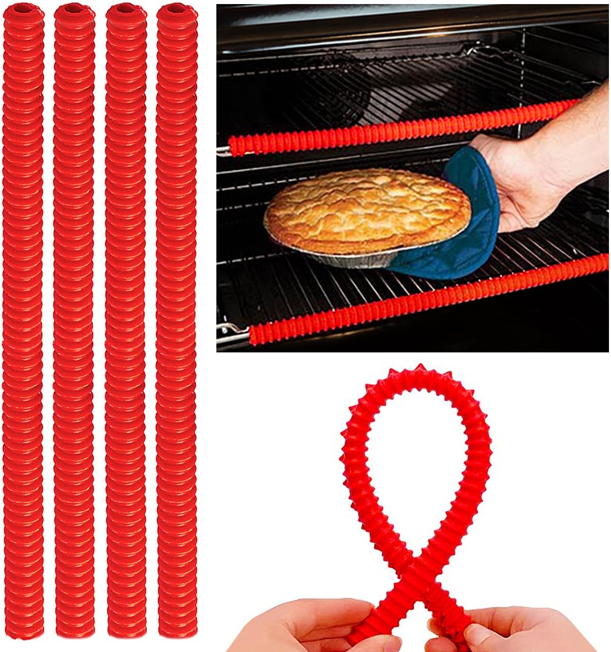Amazon.com: 6 Pack Oven Rack Shields - Heat Resistant Silicone Oven ...