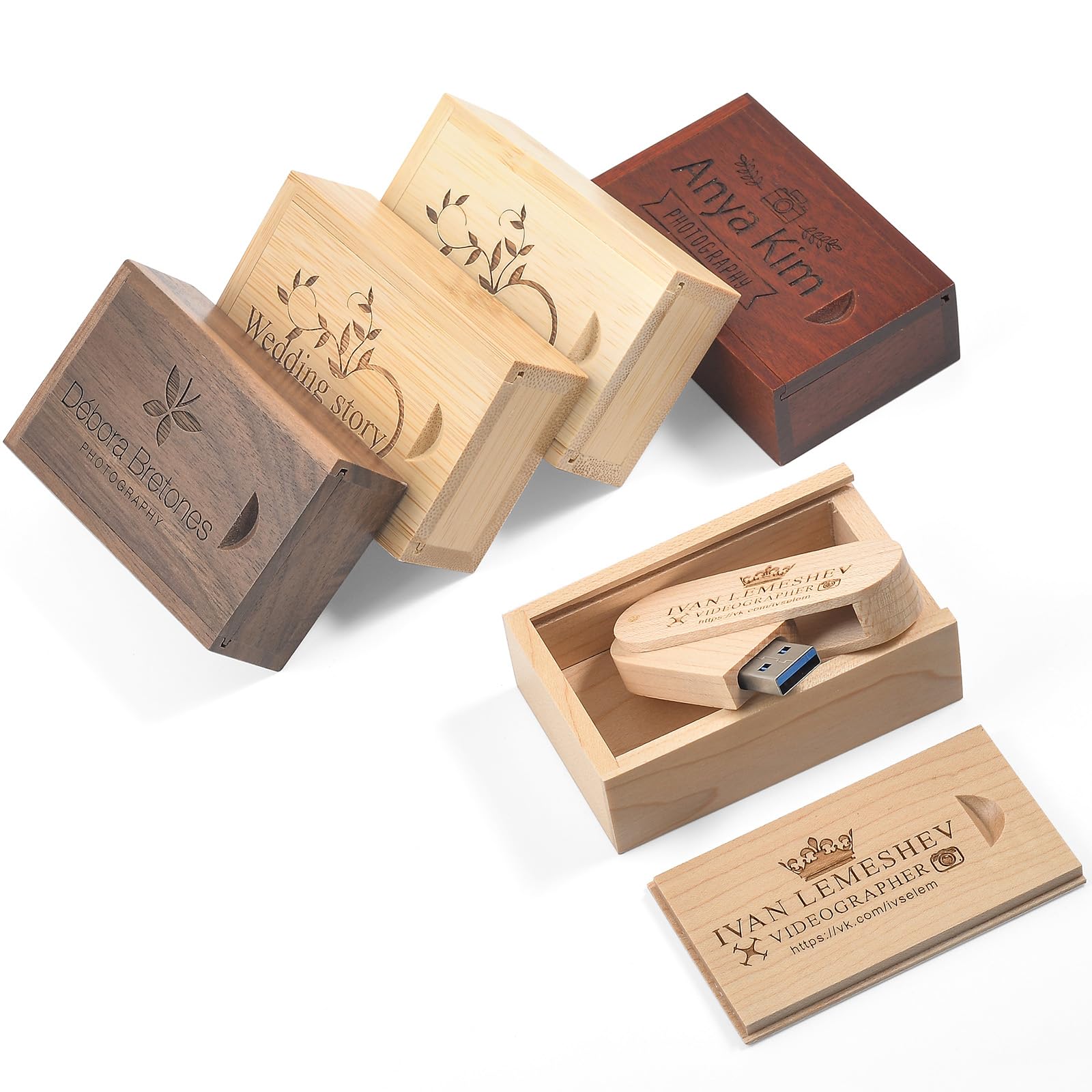 Amazon.com: Personalized Swivel USB 3.0 Flash Drive with Customizable ...