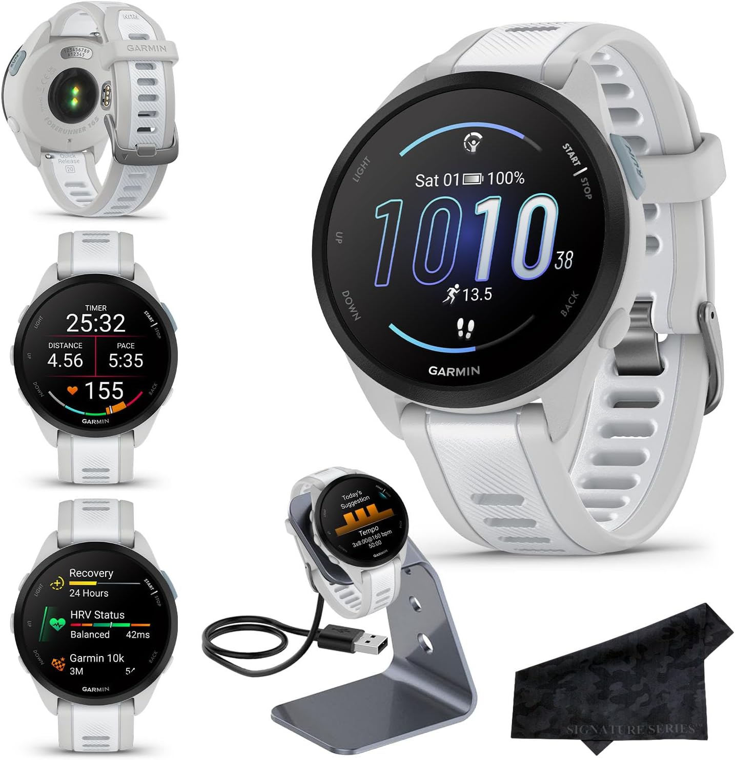 Amazon.com: Garmin Forerunner 165 GPS Running Smartwatch, Fitness ...