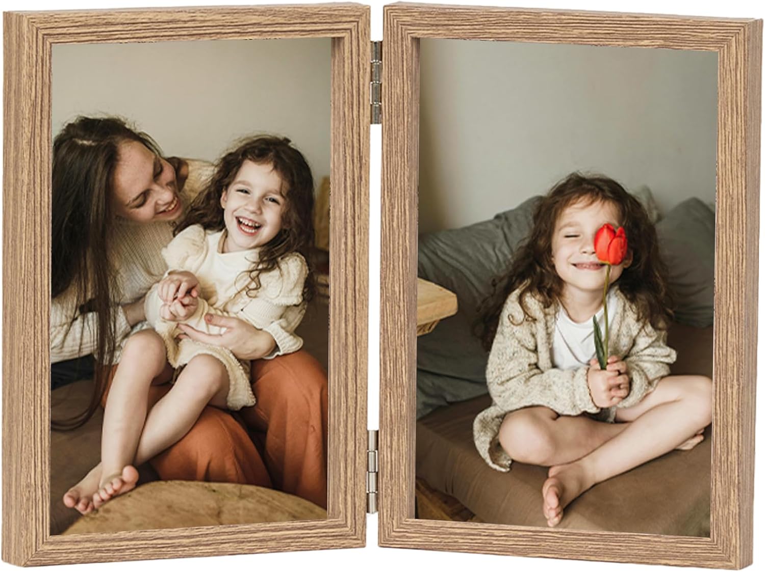 Amazon.com - JCJMY 4x6 Double Picture Frame Hinged Folding Vertical ...