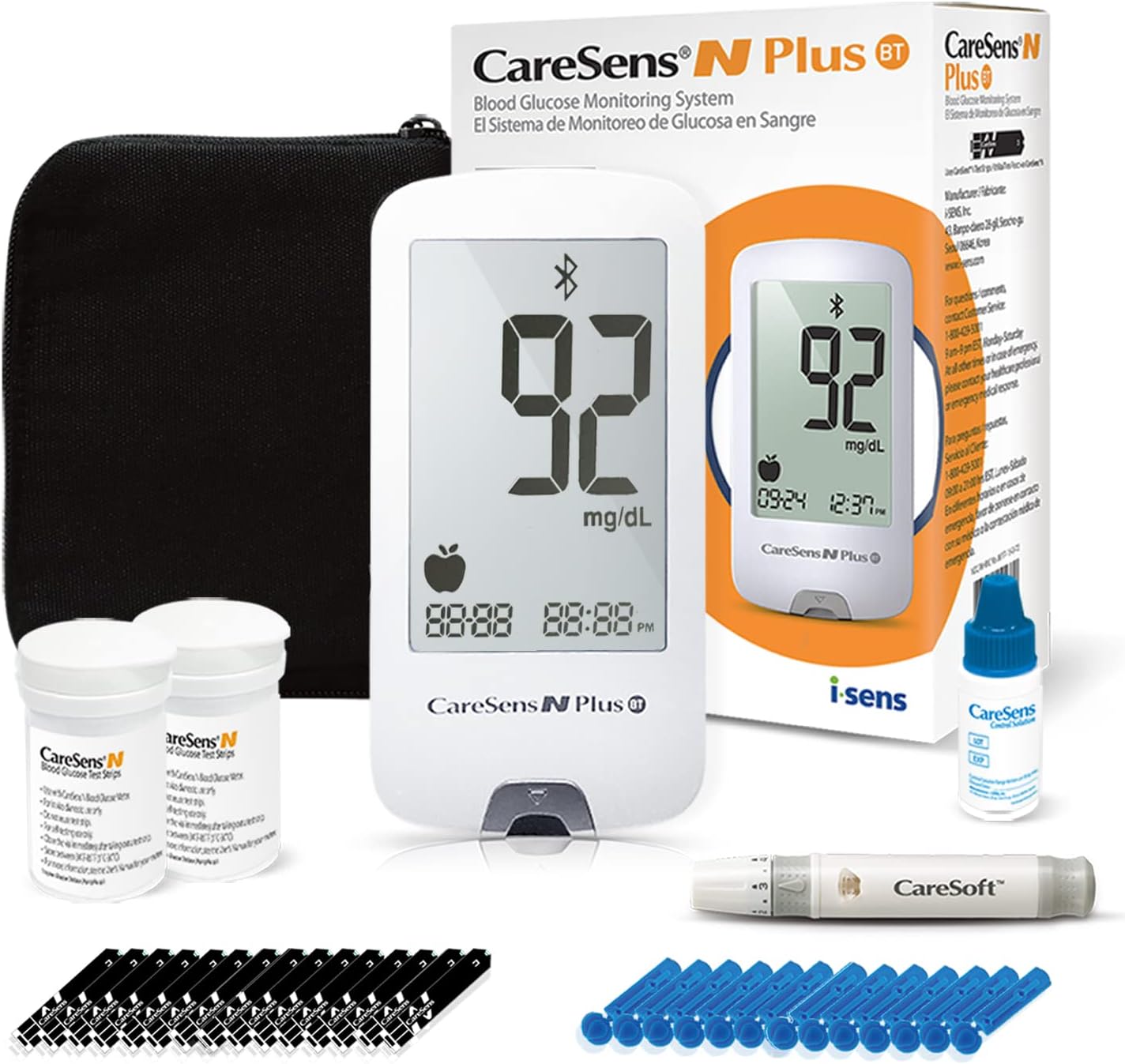 Amazon.com: CareSens N Plus Bluetooth Blood Diabetes Monitoring Kit ...