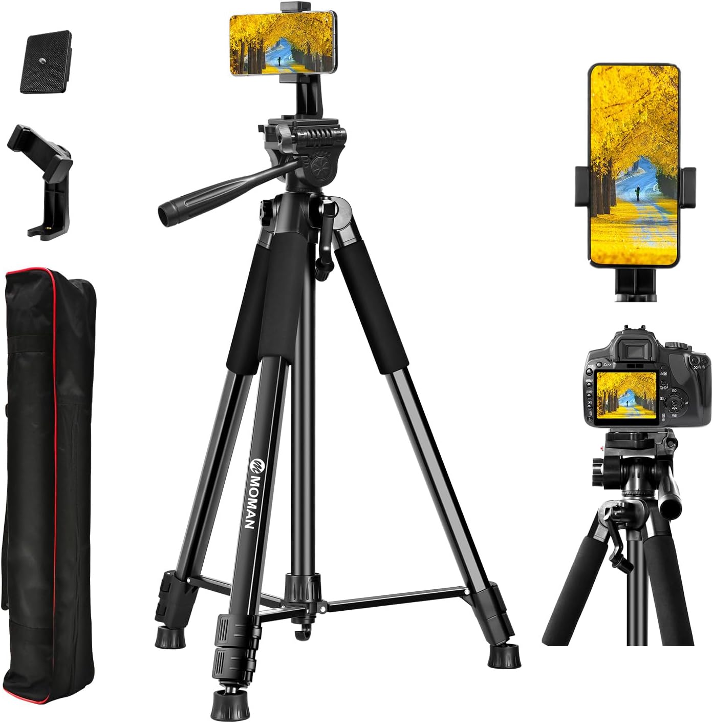 Victiv Neues Kamera Handy Stativ, 172cm Tragbares Camera Tripod ...