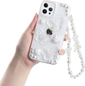 Amazon.com: Jumkook Phone Case for iPhone 15 PRO Case Cute 6.1", Clear Cases with Butterfly ...