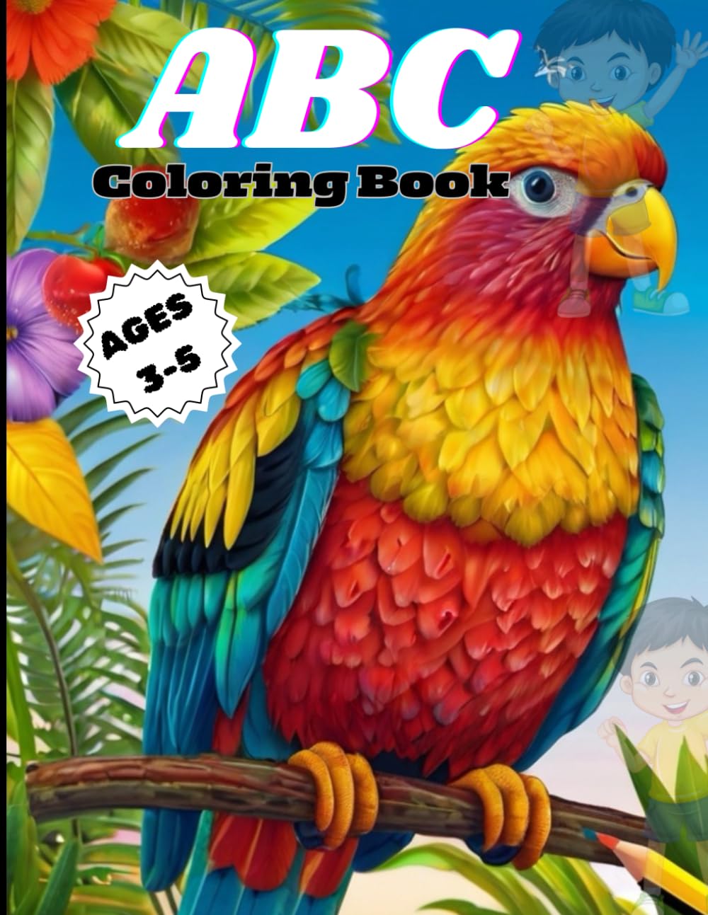 ABC Coloring Book | Animals, Birds, Fruits & Alphabets For Kids ...