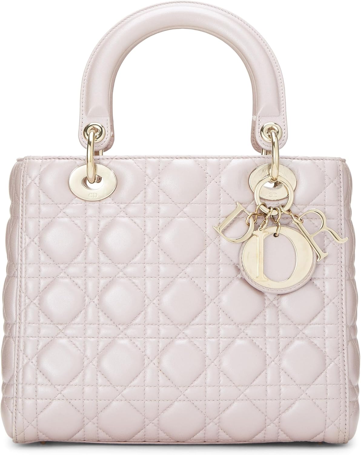 Amazon.com: Dior, Pre-Loved Pearly Pink Cannage Quilted Lambskin Lady ...