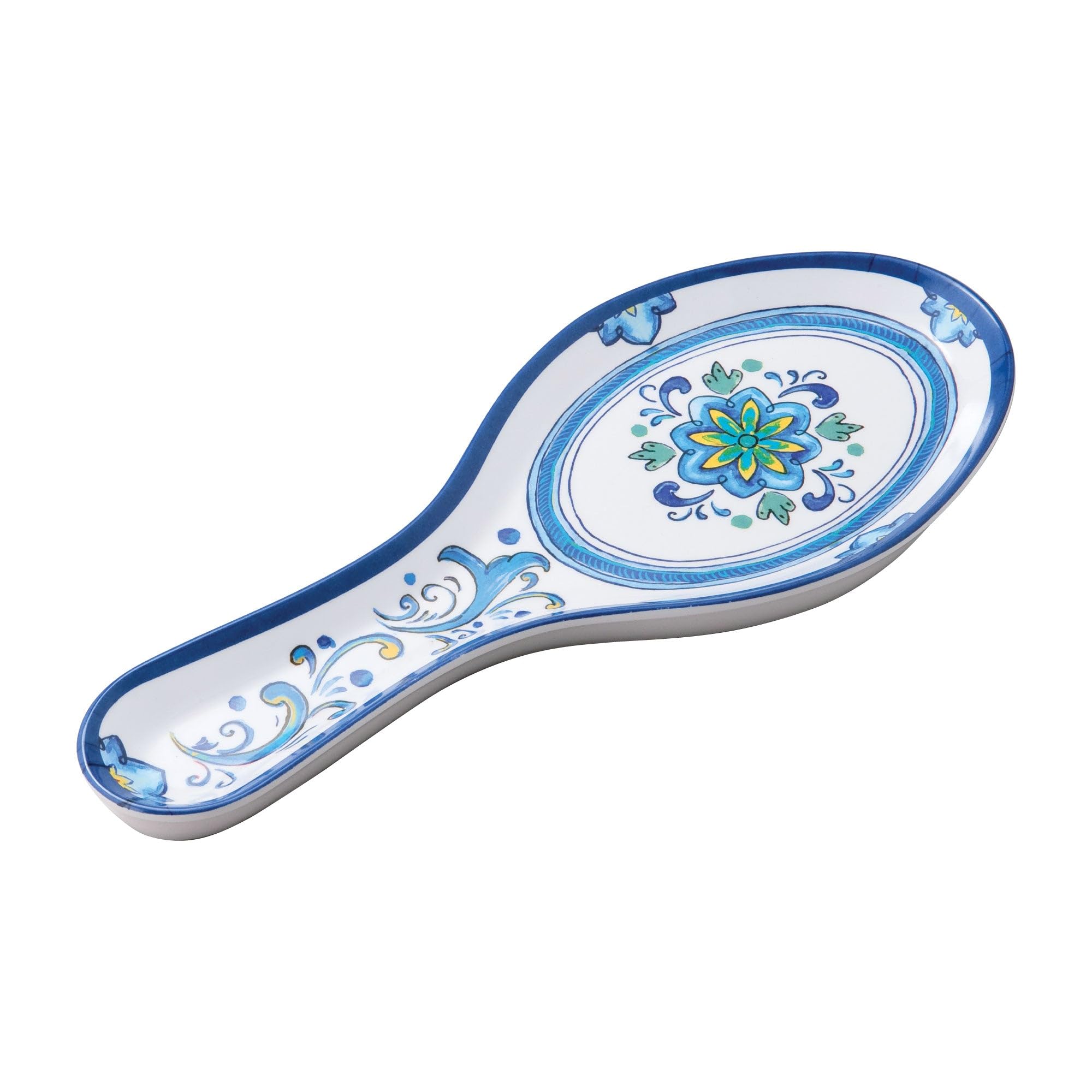Snapklik.com : ware Blue Floral Melamine Spoon Rest, Cooking Spoon ...