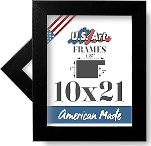 Amazon.com - US Art 10x21 Modern Black 1.25 Inch Wood Composite ...