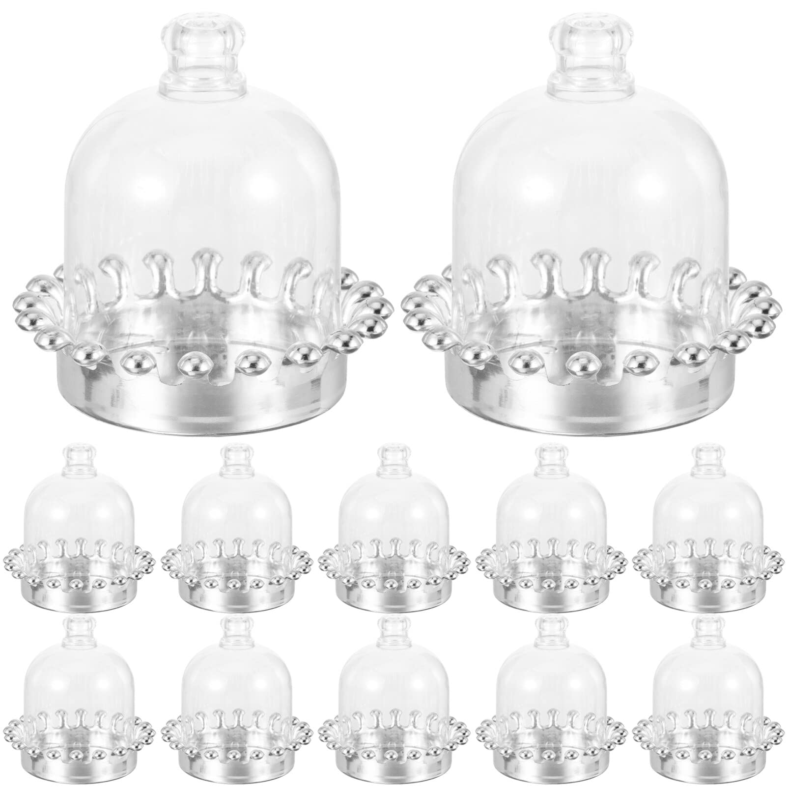 Amazon.com: jojofuny 12PCS Mini Cupcake Stand Mini Cake Stand with Lid ...