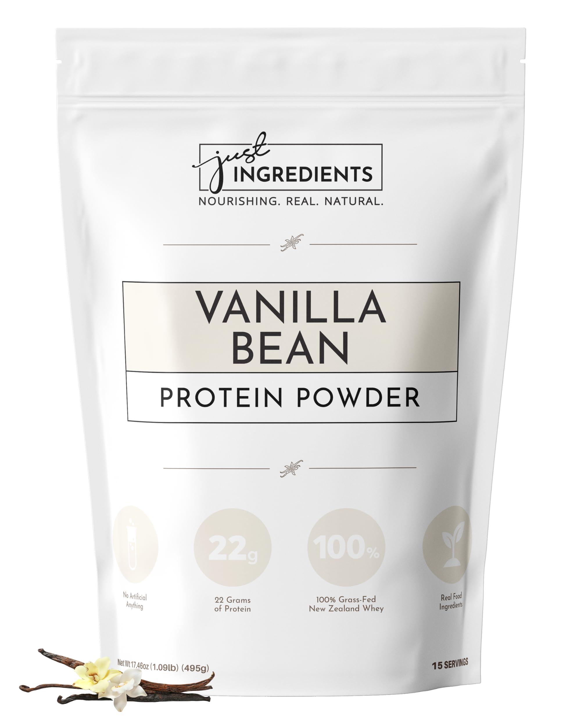 Amazon.com: JUST INGREDIENTS Protein Powder | Vanilla Protein Powder ...