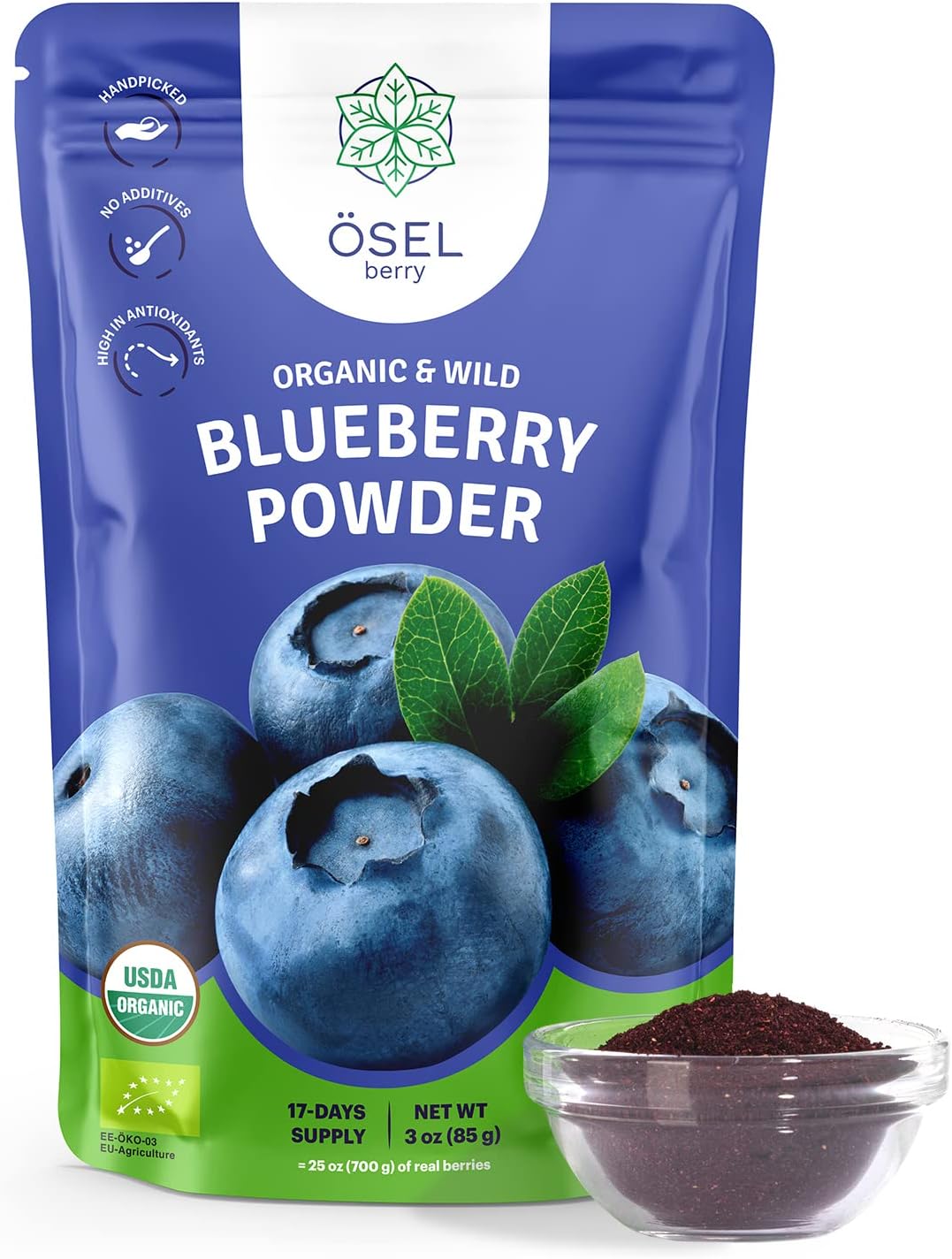 Amazon.com: Wild Harvested Blueberry Freeze-Dried Powder – 2 Oz ...