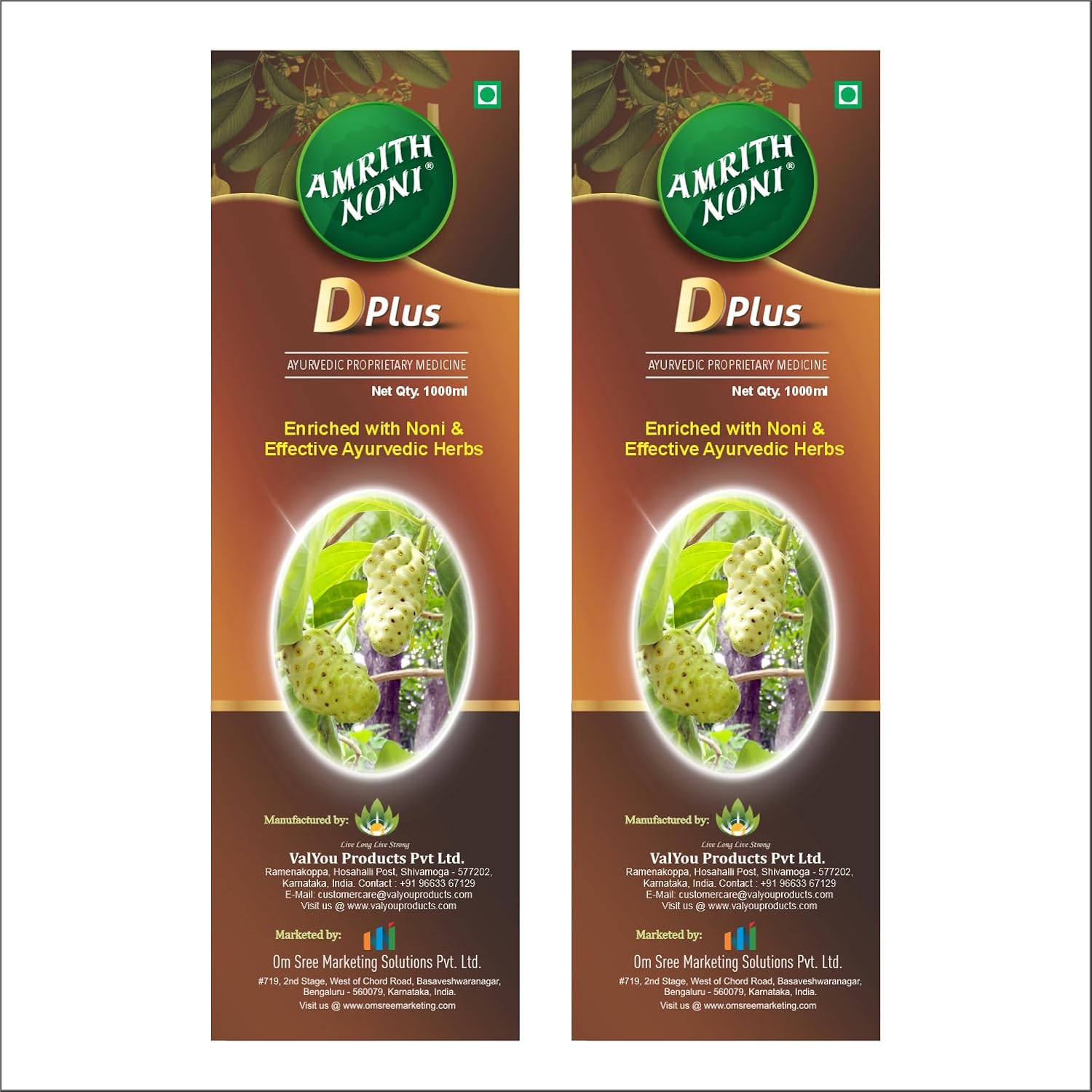 Buy Amrith Noni D Plus 1000ml | Ayurvedic Human Clinical Trail tested ...