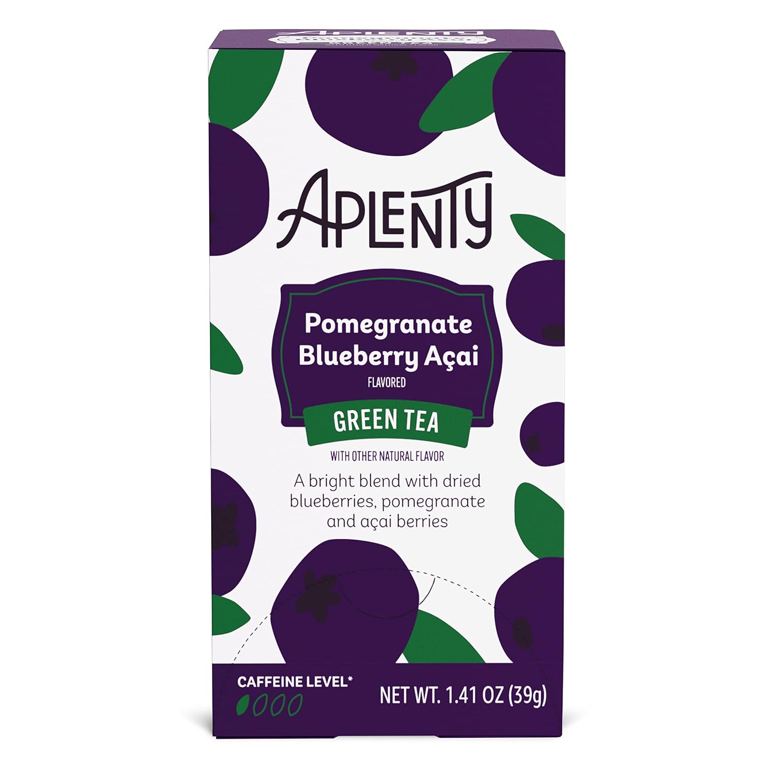 Amazon.com: Amazon Brand, Aplenty Pomegranate Blueberry Acai Green Tea ...