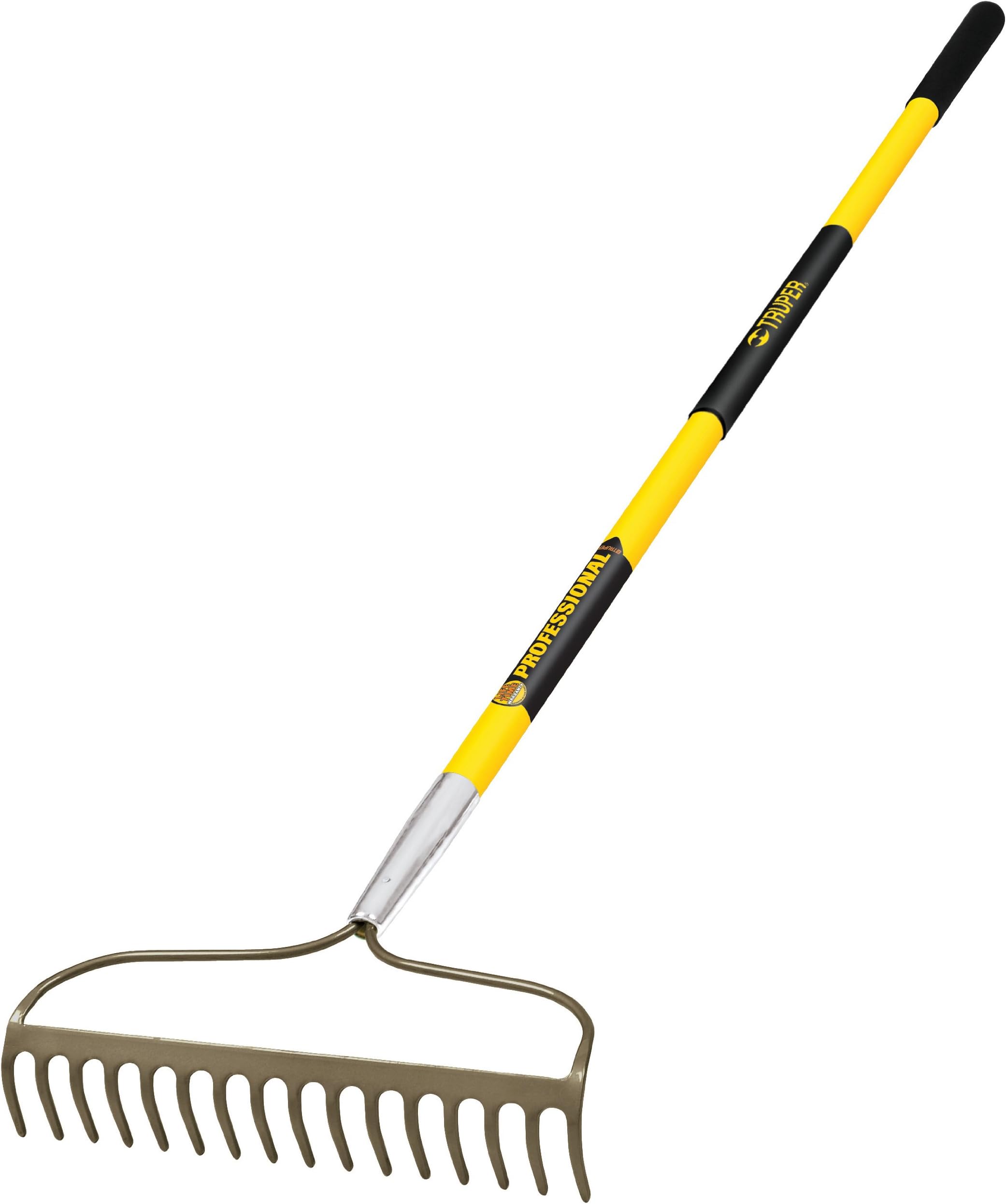 Amazon.com : Truper 31380 Tru Pro 60-Inch 16 Teeth Forged Bow Rake ...