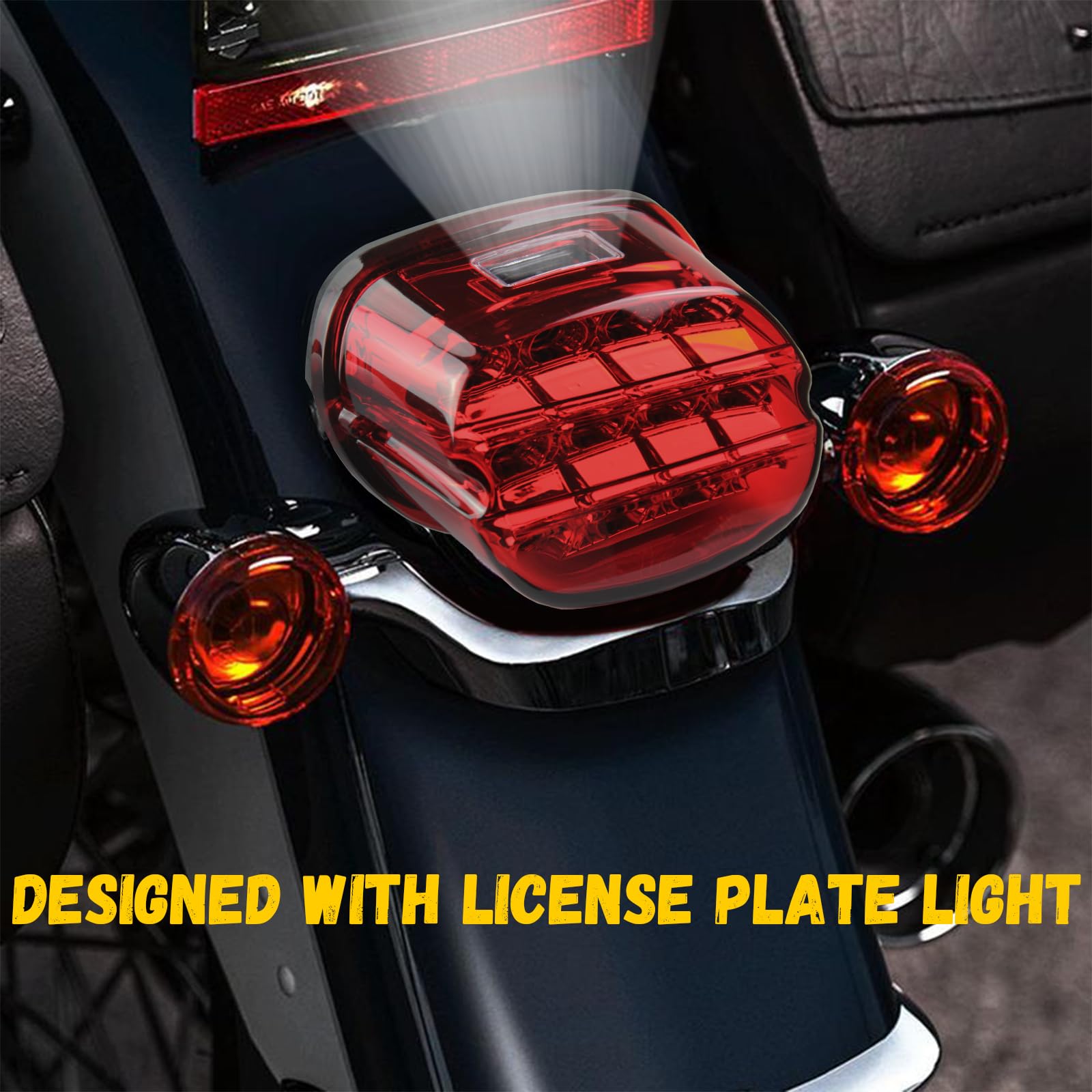 Atubeix Red Strobing LED Tail Light Upgrade HD Tail Lights Assemblies ...