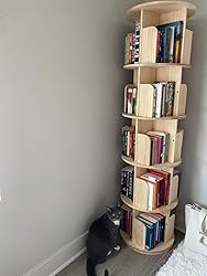 Amazon.com: Heehee Rotating Bookshelf 360 Display Floor Standing ...