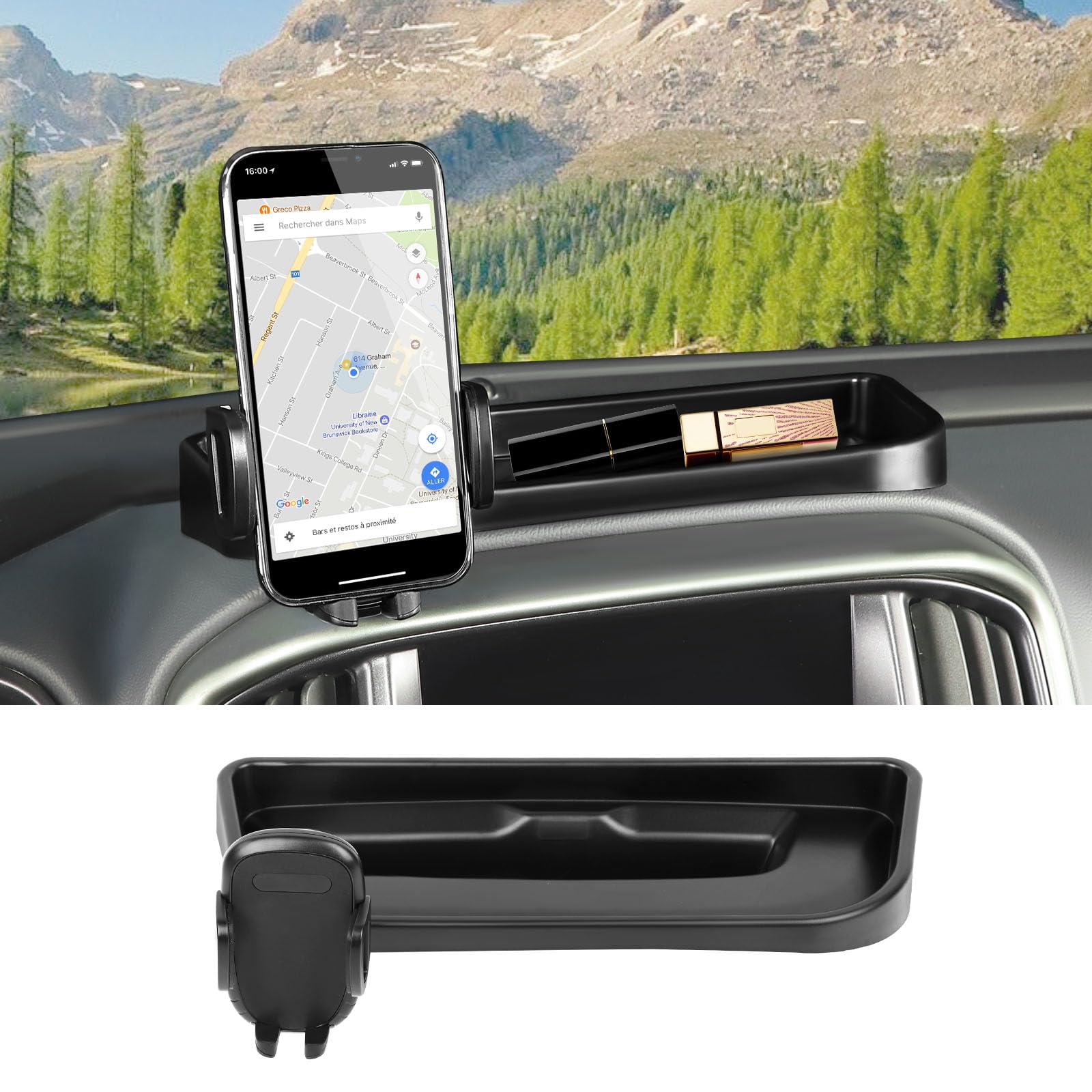 Amazon.com: SQQP Multi-Mount Metal Dash Phone Holder Compatible with ...
