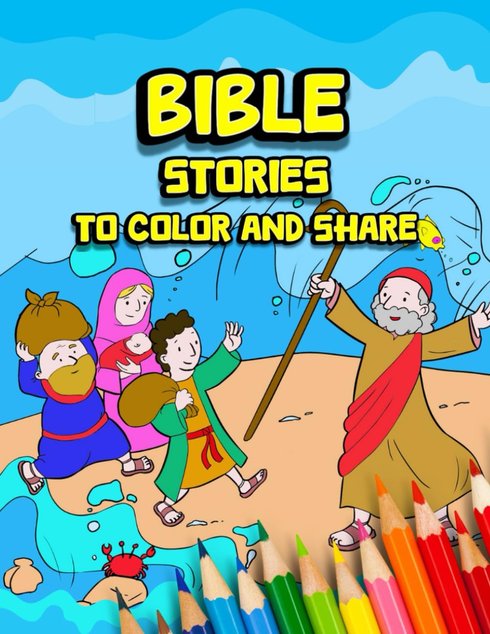 BIBLE STORIES To Color and Share: Religious Coloring Book for Children ...