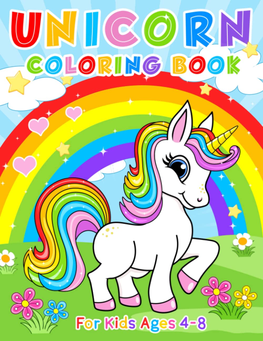 Unicorn Coloring Book: For Kids Ages 4-8: Kim, Coloring Book ...