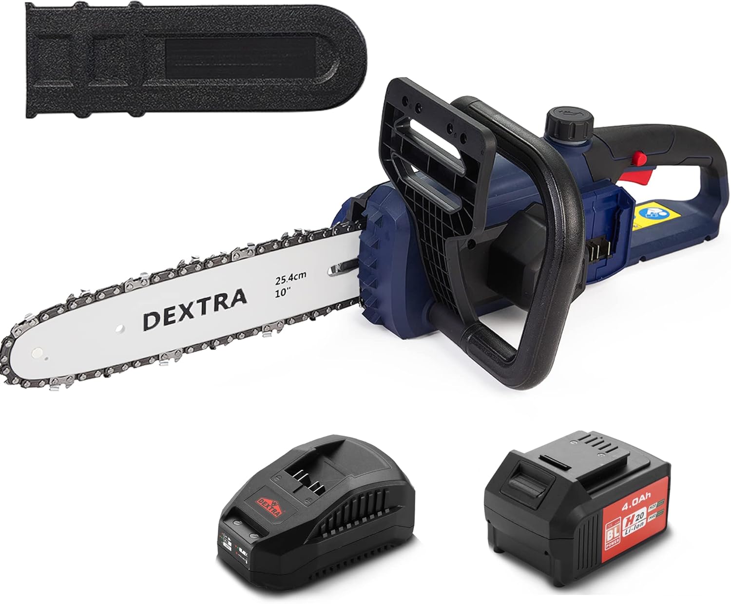 Amazon.com: Dextra 10Inch Power Chain Saws with 4.0Ah Battery and ...