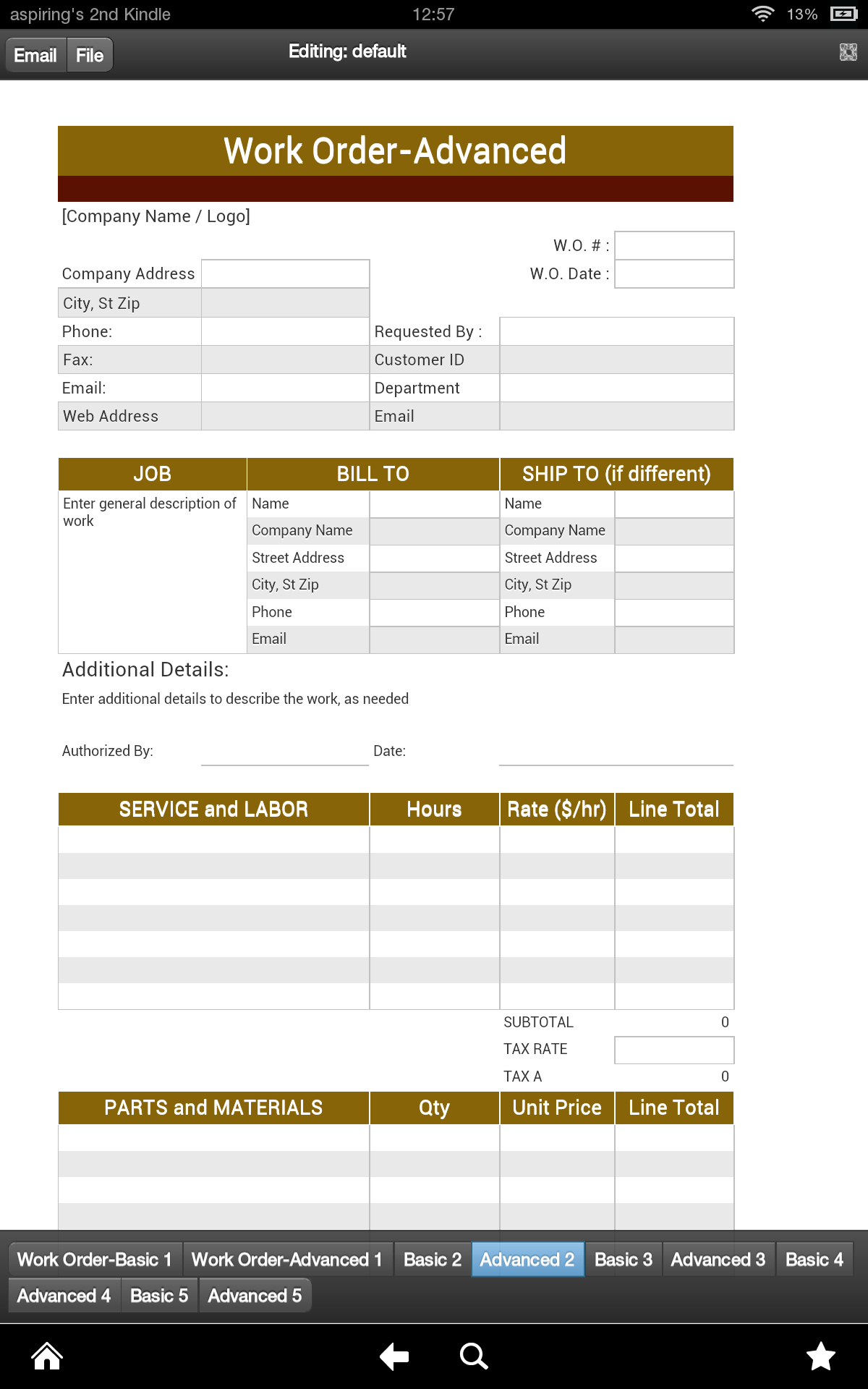Work Order - App on Amazon Appstore