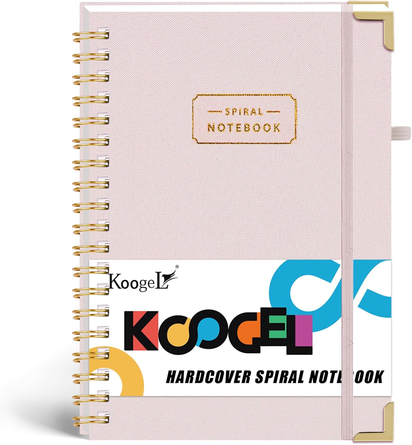 Amazon.com : Koogel Hardcover Spiral Notebook, Aesthetic Notebook Lined ...