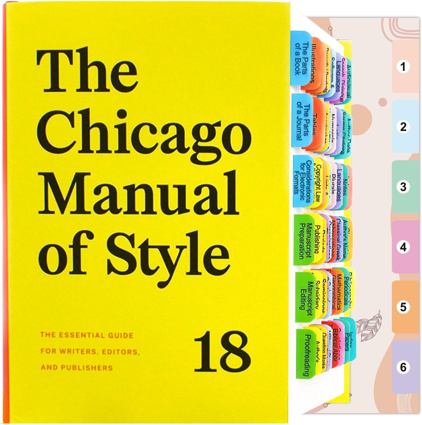 Amazon.com : Index Tabs for The Chicago Manual of Style 18th/17th ...