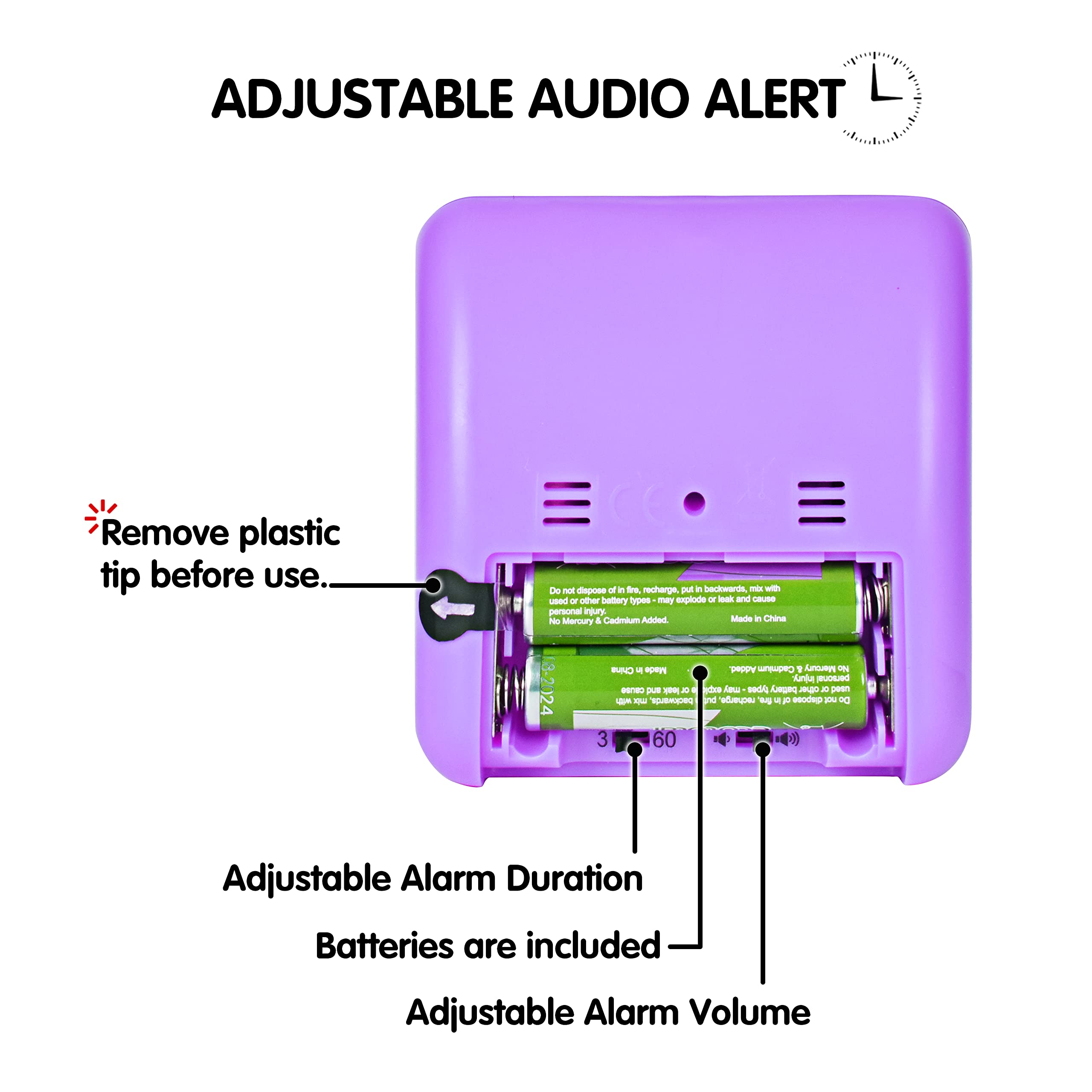 TWENTY5 SEVEN Visual Timer with Protective Case, 60-Minute Countdown ...