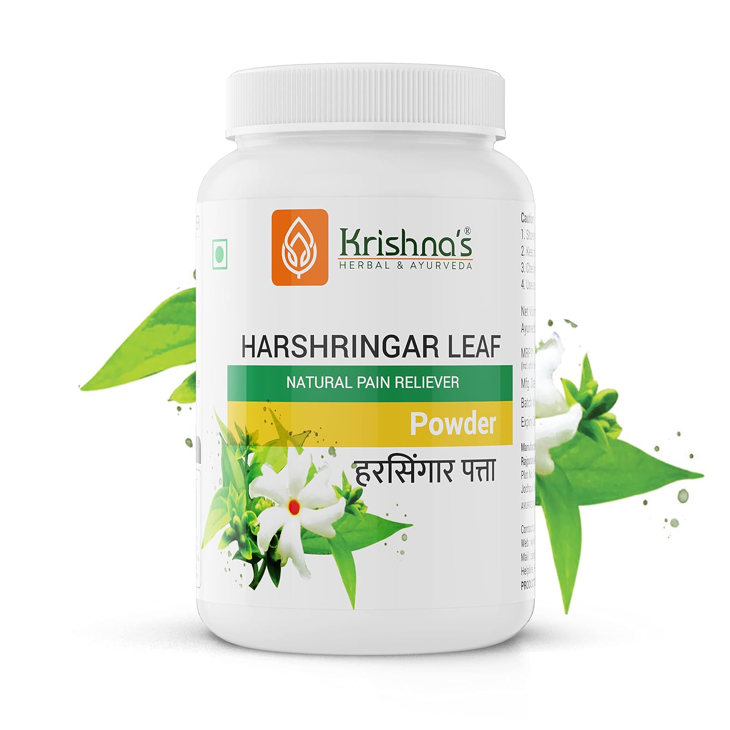 Buy Krishna's Harshringar Powder ( Nyctanthes arbor-tristis.)- 100g ...