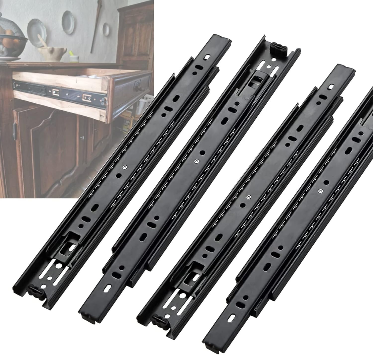 Drawer Runners,Sliding Rails, Slides, for Kitchens, Laundry Rooms ...