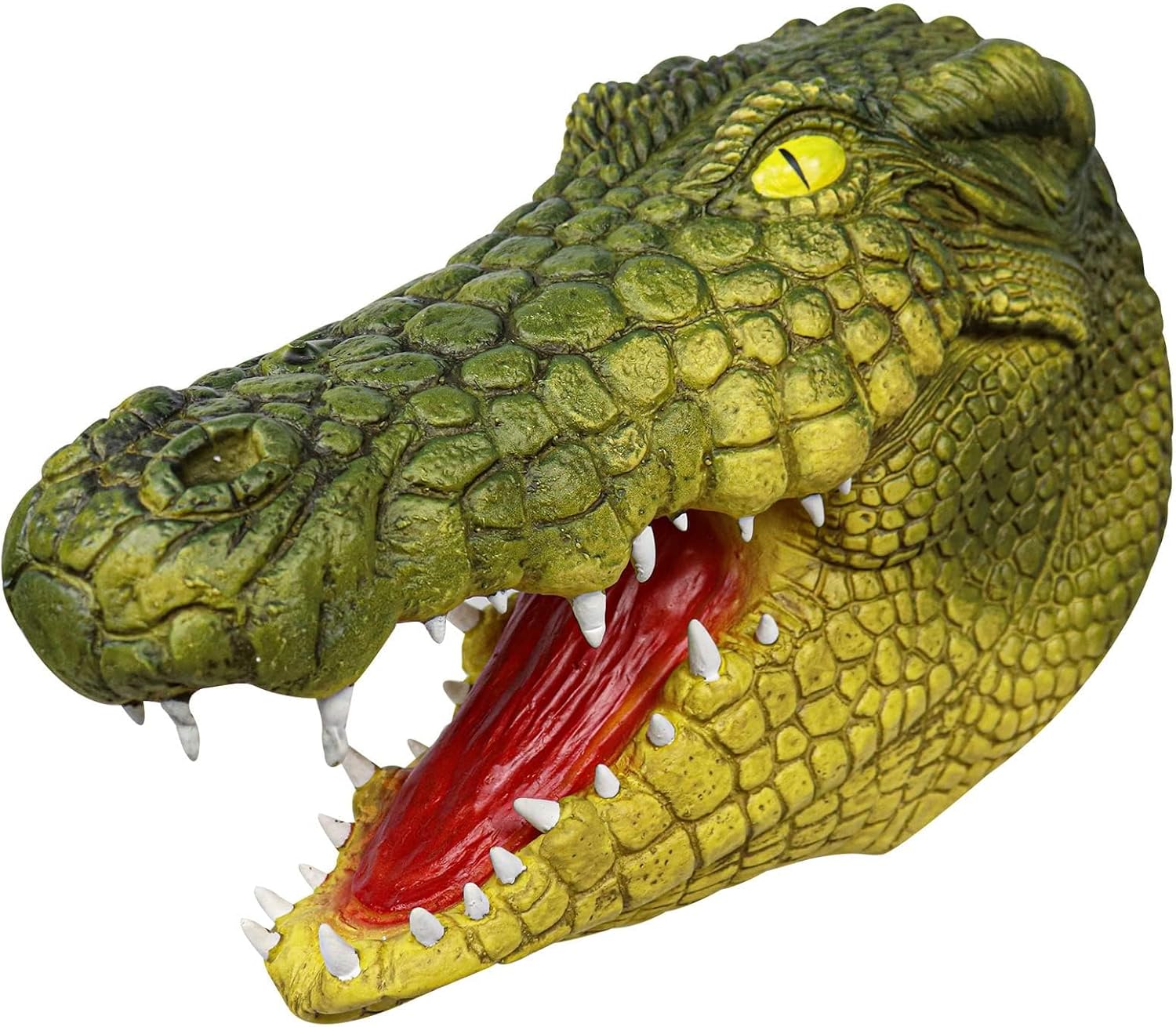 Amazon.com: Halloween Alligator Mask Novelty Latex Animal Full Head ...