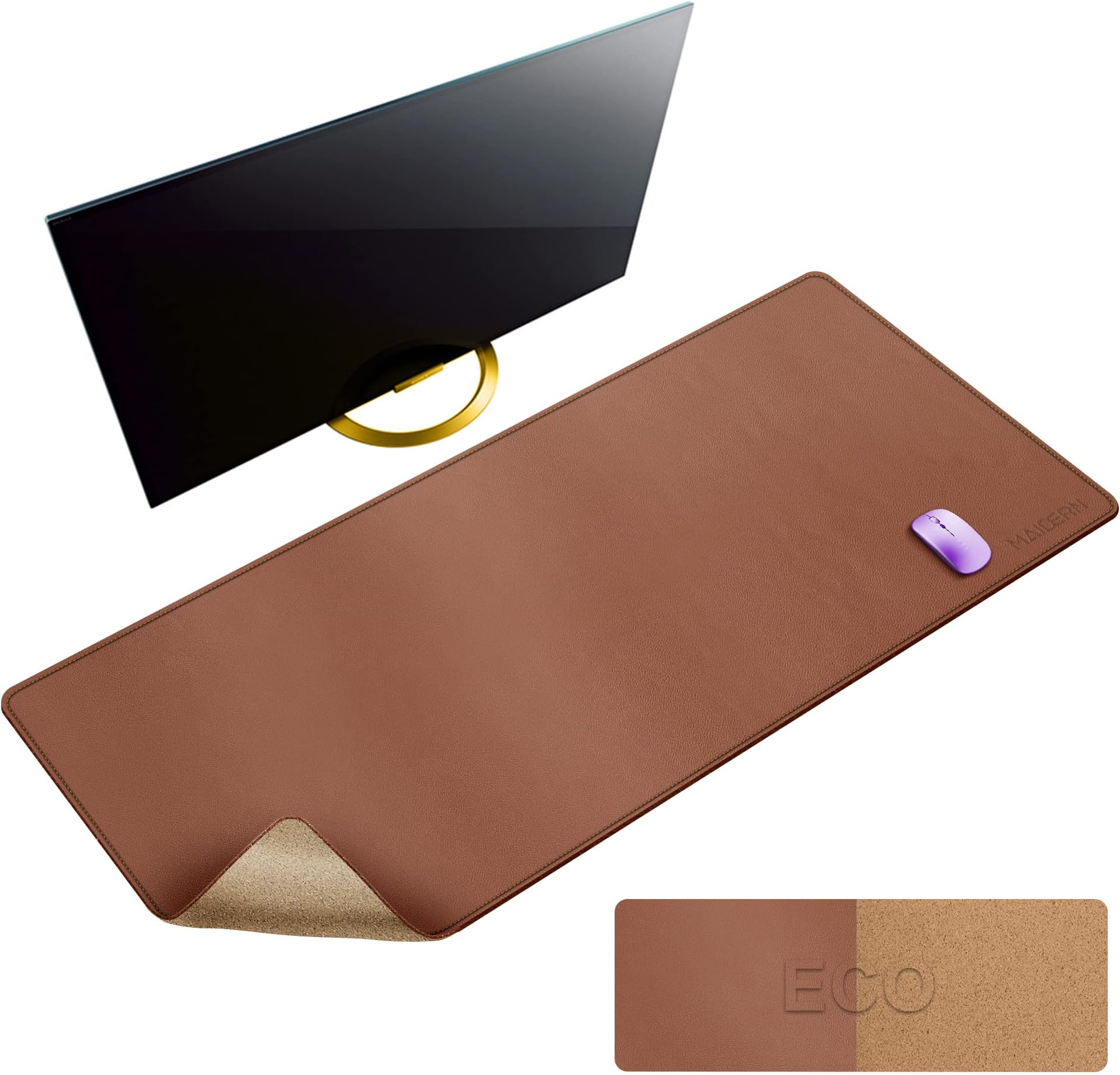 DAWNTREES 120×60cm Desk Mat,Large Felt Desk Pad, Extra Large Mouse Pad ...