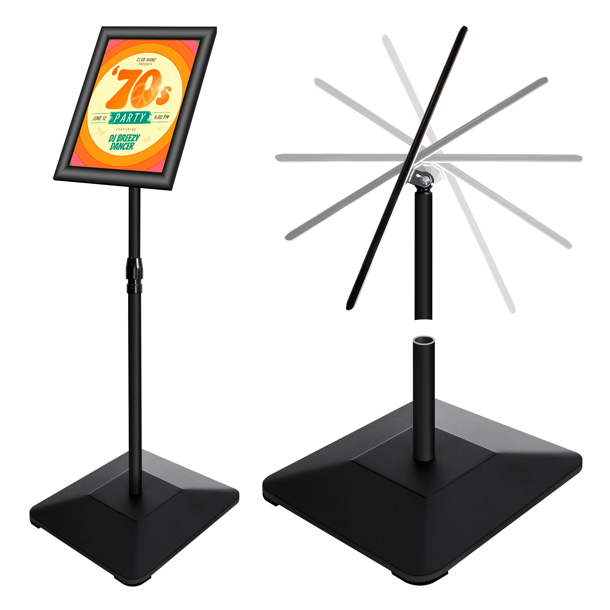 Amazon.com : VAIIGO 8.5"x11" Pedestal Poster Sign Holder Stand with ...