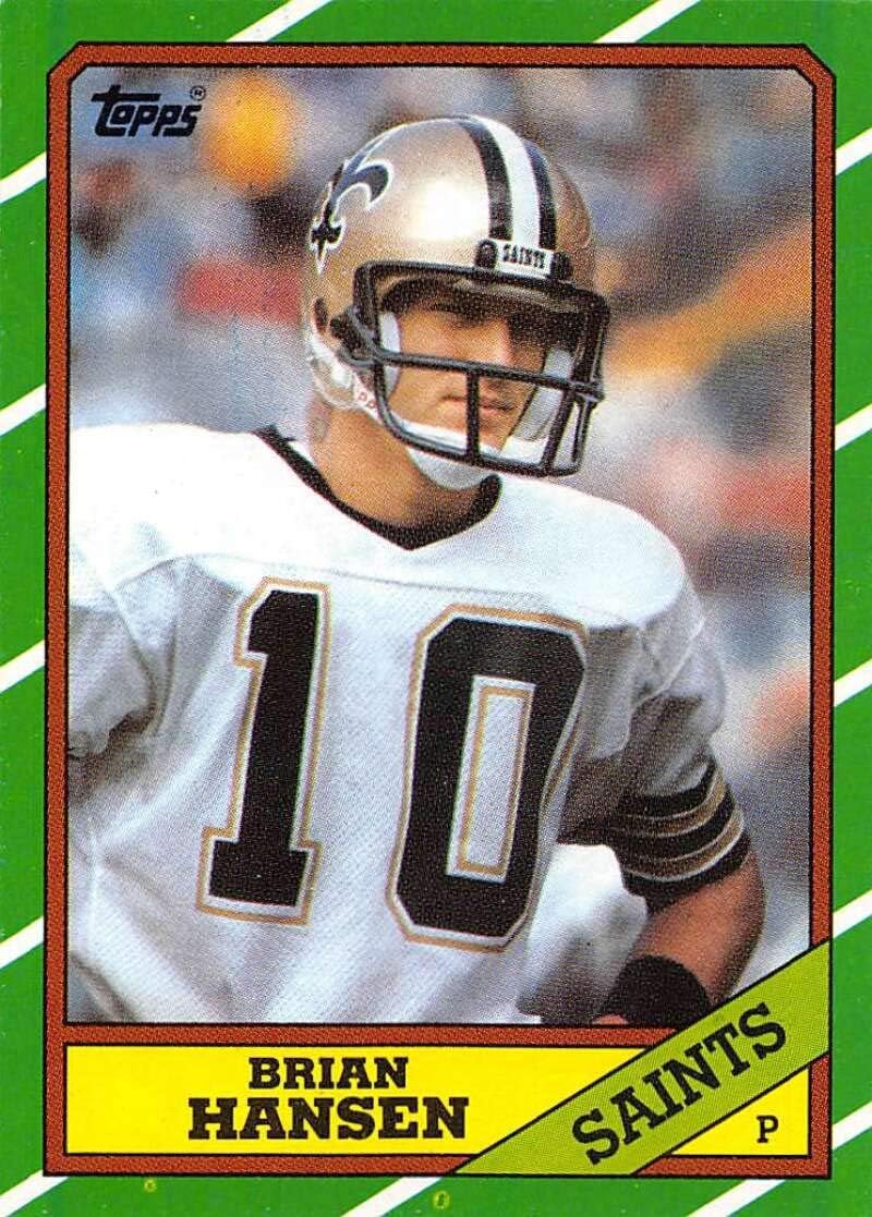 Amazon.com: 1986 Topps Football #348 Brian Hansen New Orleans Saints ...