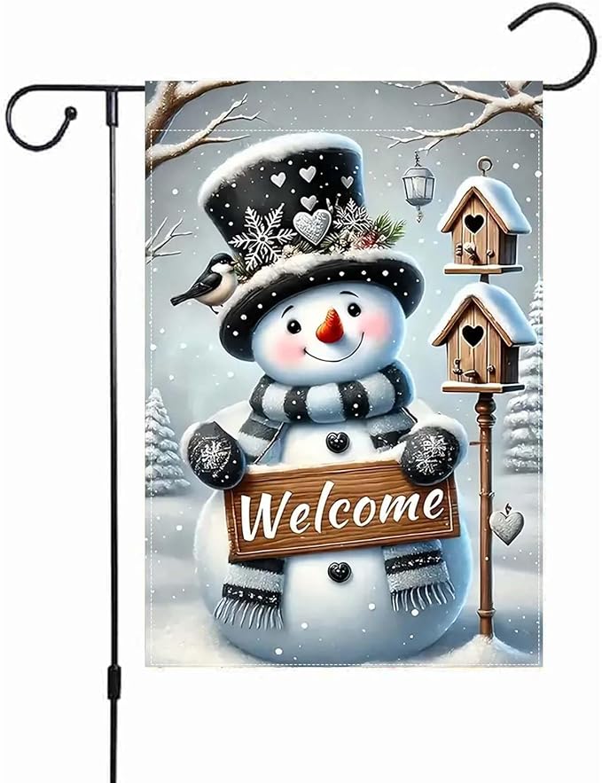 Amazon.com : Winter Garden Flags 12 X 18inches Vertical Double Sided ...