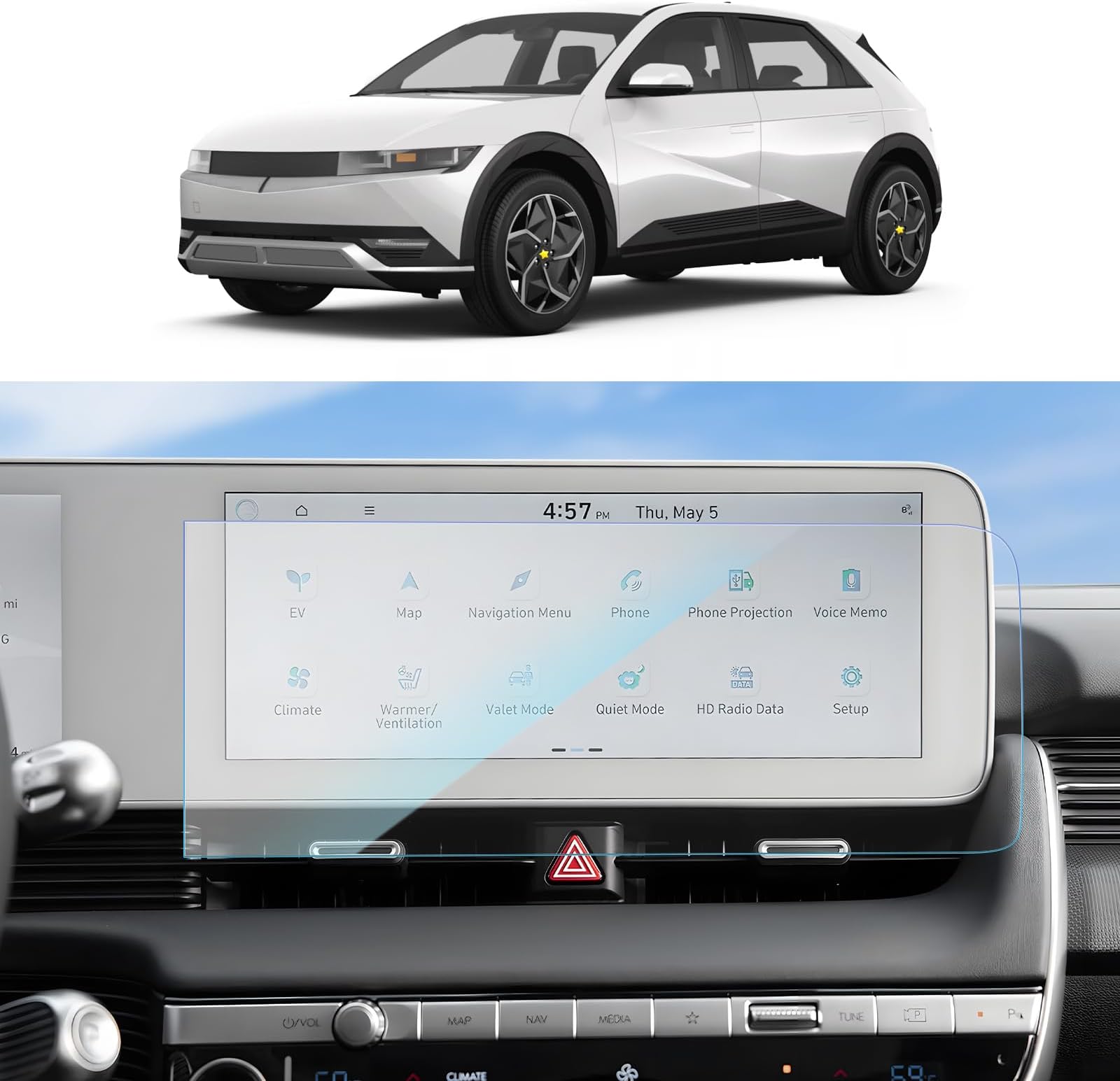 Amazon.com: SKTU 2024 2025 Wrangler Accessories Screen Protector for ...