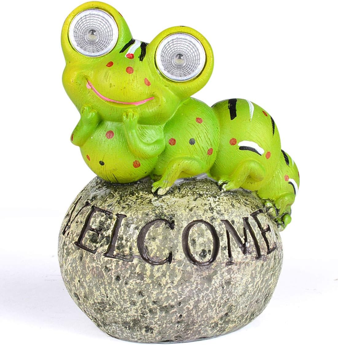 Amazon.com : Naughty Bear Solar Eyes LED Light Statue Outdoor Decor ...